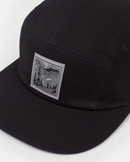 Ungendered Topography Woven Patch Camper Hat