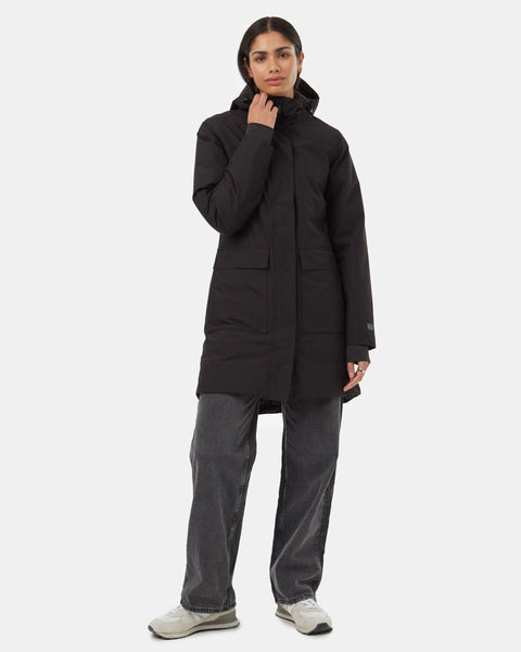 (取寄) テンツリー デイリー プリマロフト パーカー - インサレーテッド tentree Daily PrimaLoft Parka - Insulated  Meteorite Black Black-Water-Repellent-Hooded-