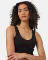 Womens Cropped Fitted Tank | Organic Cotton