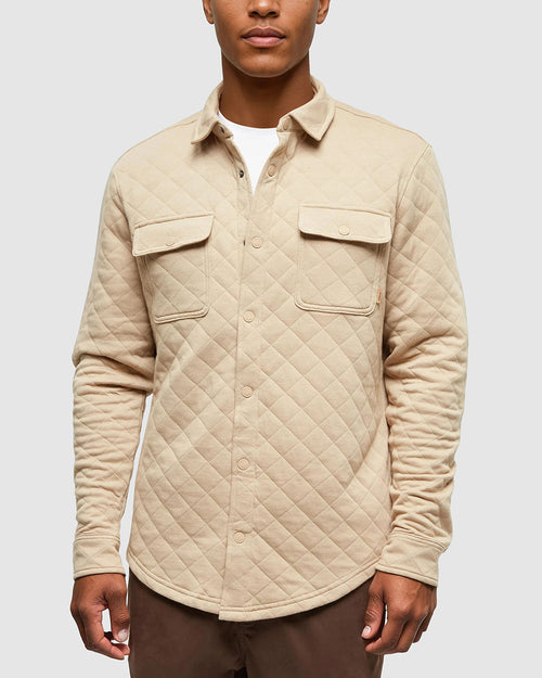 Mens Quilted Colville Shacket | Recycled Materials