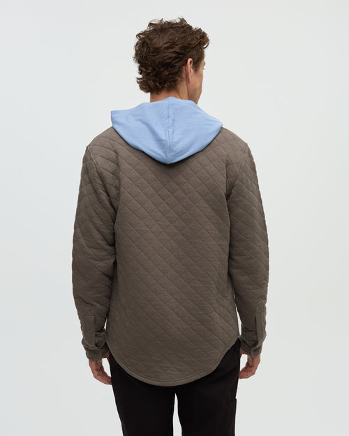 Mens Quilted Colville Shacket | Recycled Materials
