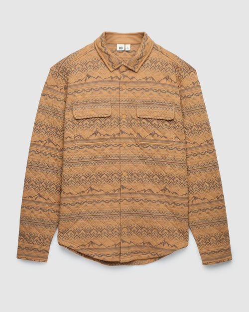 Mens Quilted Colville Shacket | Recycled Materials