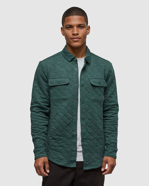 Mens Quilted Colville Shacket | Recycled Materials