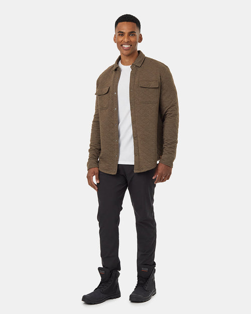 Mens Colville Quilted Shacket | Recycled Materials