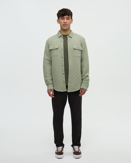 Mens Quilted Colville Shacket | Recycled Materials