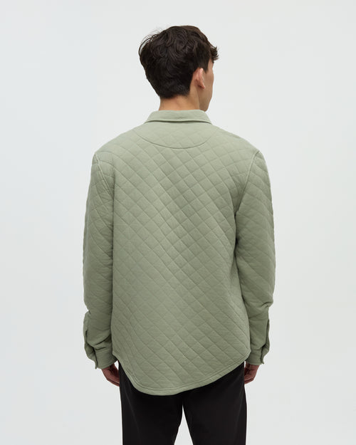 Mens Quilted Colville Shacket | Recycled Materials