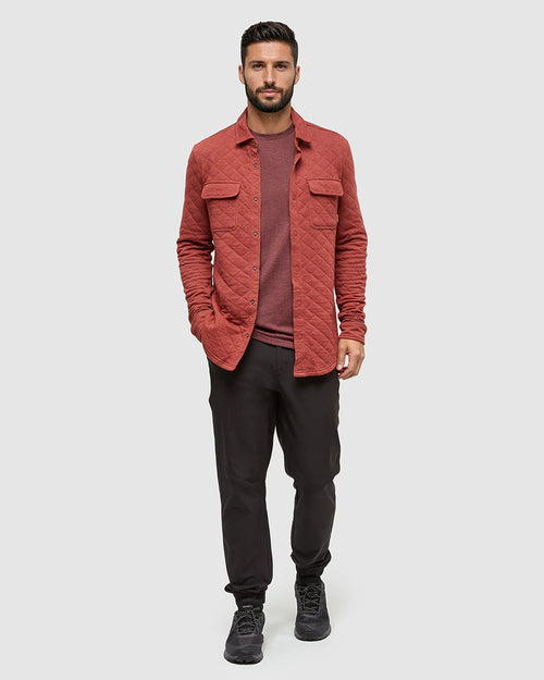 Mens Quilted Colville Shacket | Recycled Materials