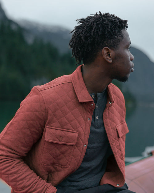 Mens Quilted Colville Shacket | Recycled Materials