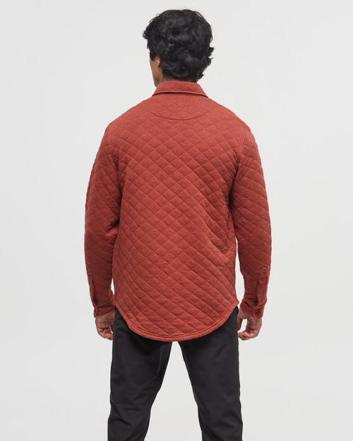 Mens Colville Quilted Shacket | Recycled Materials