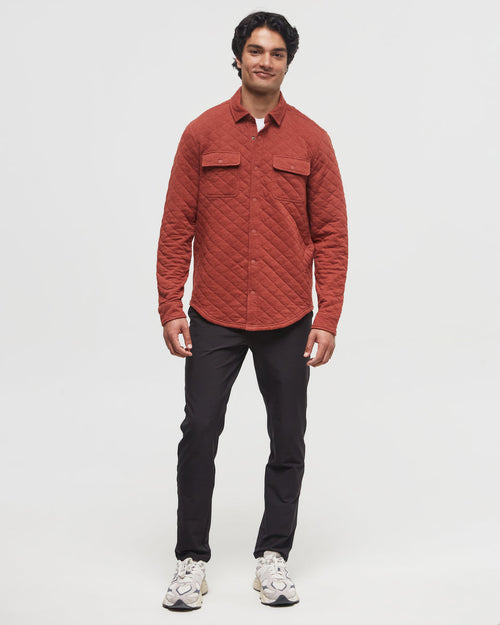 Mens Colville Quilted Shacket | Recycled Materials