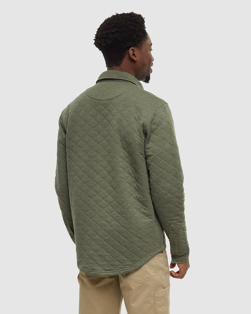 Mens Quilted Colville Shacket | Recycled Materials