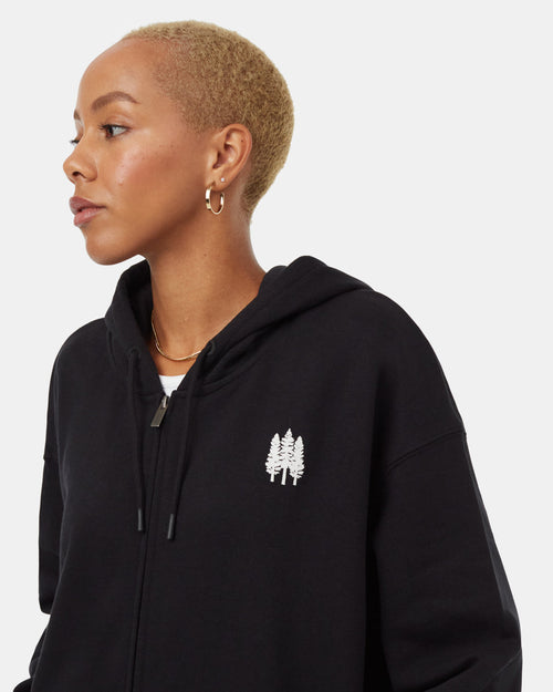 Tree Species Oversized Zip Hoodie | Recycled Materials