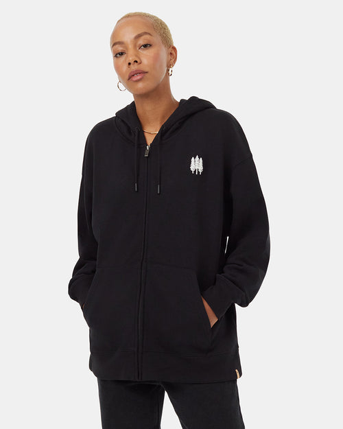 Tree Species Oversized Zip Hoodie | Recycled Materials