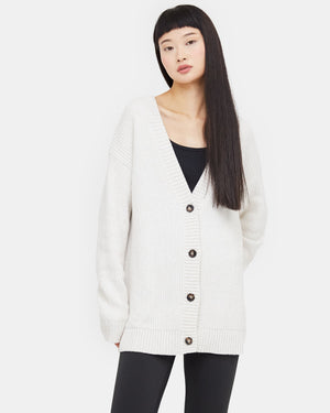 Womens Oversized Button Cardigan | Recycled Polyester